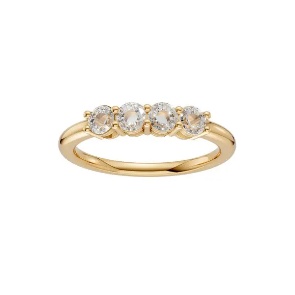AYA FINE JEWELRY Delicate Four Stone Lab Diamond Ring In 14k Gold - Yellow
