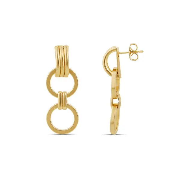 SHYMI Round Link Statement Earrings