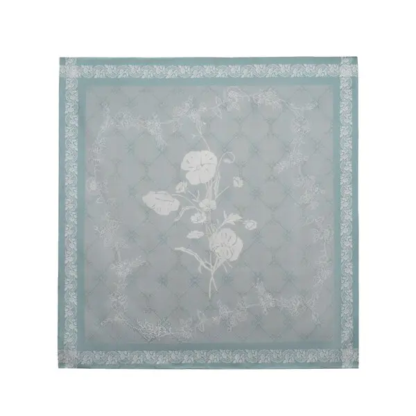 ASYII Neutrals Garden Veil Hand-rolled Silk Square With Double-face Printed - Green
