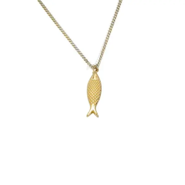 Rachel Nathan Little Fish Necklace - Gold