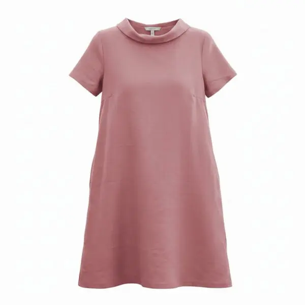 LEMUSE Soft Linen Short-sleeve Dress
