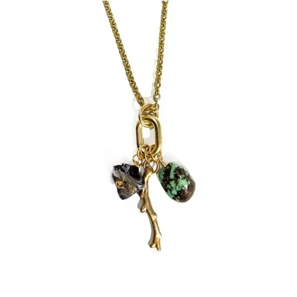 Rachel Nathan Black / Blue Desert Keepsake Necklace