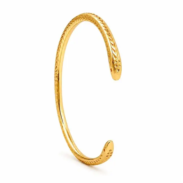 POUPETTENYC Double Head Snake Cuff - Gold
