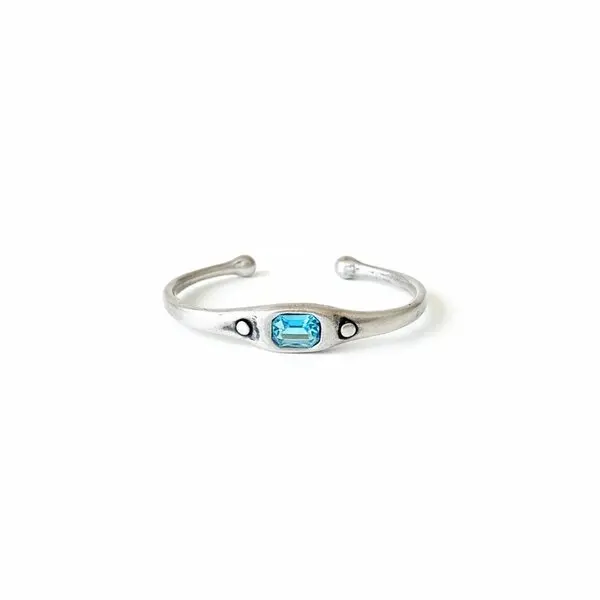 BY VIRGO Silver / Blue Caelis Bracelet - Silver/blue