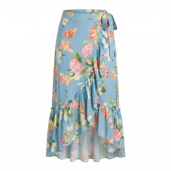 Yumi Kim Novella Linen Skirt - Blue