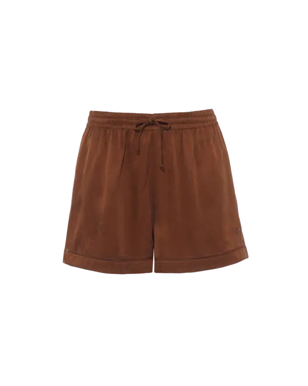 NUDEA Eco-luxe Drawstring Boxer Cocoa - Brown