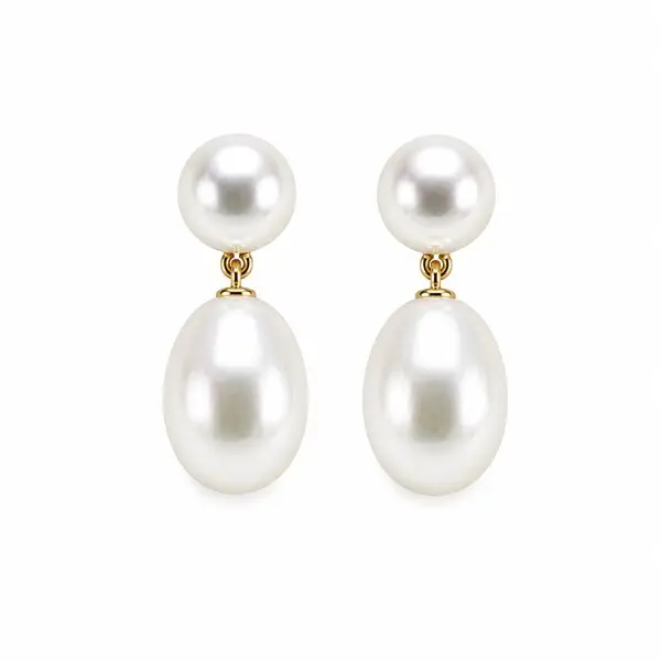 Persia Donà Jewelry Sweet Drop Pearl Earrings - Gold