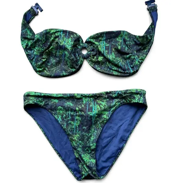 Jacques Zolty Lea Bikini Jungle Print - Green