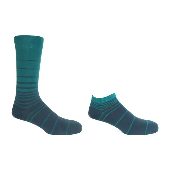 PEPER HAROW - MADE IN ENGLAND Peper Harow Retro Stripe Teal & Socks Bundle - Green