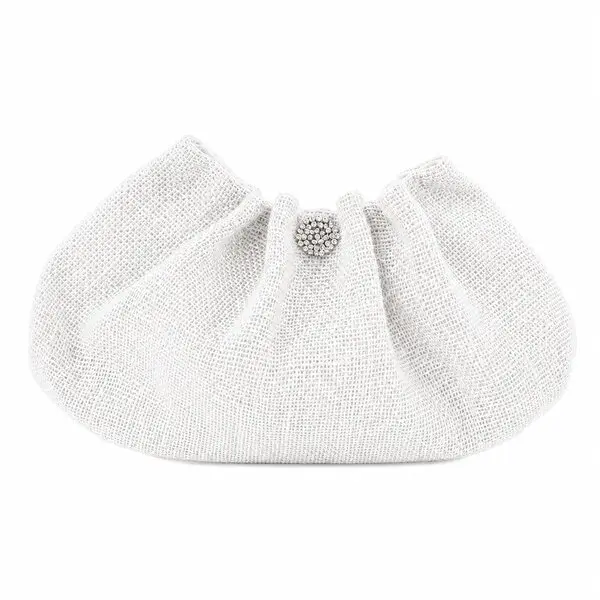 MUCHE & MUCHETTE Leo Pouch With Beaded Embellishment - White