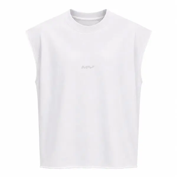 MYSIMPLICATED Oversized Sleeveless Tee - White