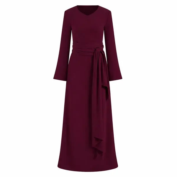 RAYAN The Tie Dress Plum