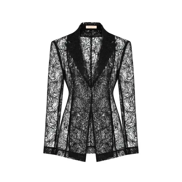 ELSAVA Lace Tailored Blazer
