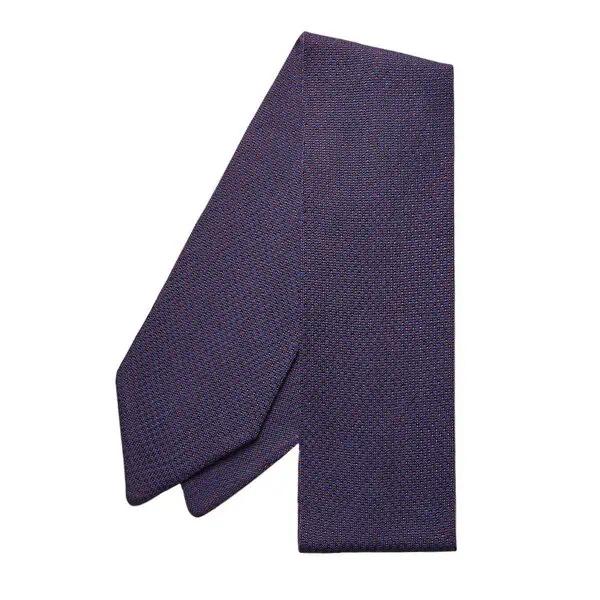 SERRAN LONDON Blue / Brown Merino Wool & Rpet Eco Scarf Blue, Brown
