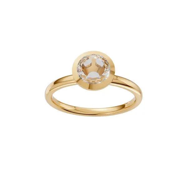 AYA FINE JEWELRY 14k Gold Rose Cut Solitaire Ring - Yellow