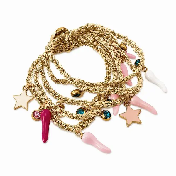 HILO DE MAR Layered Crochet Bracelet - Gold