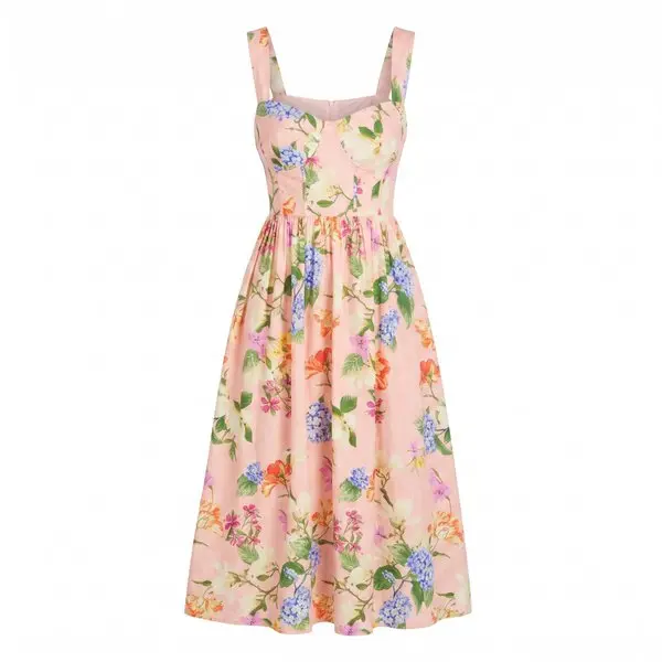 Yumi Kim Shauna Blush Linen Dress - Pink