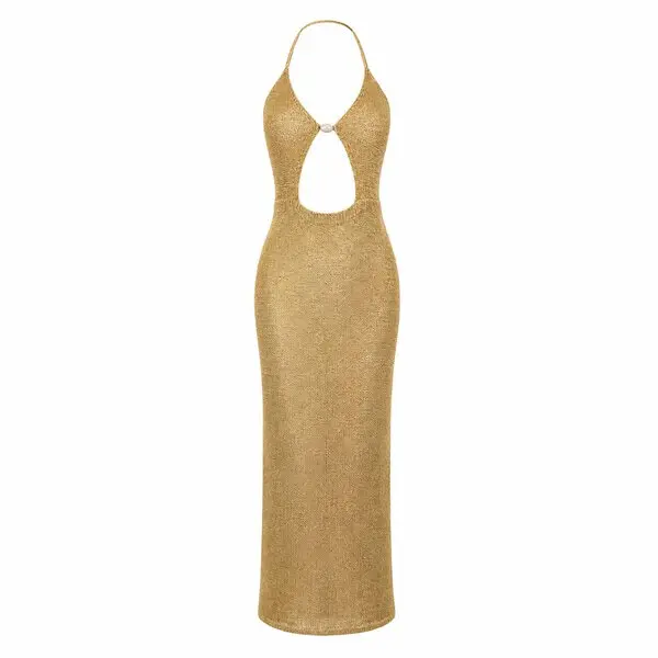 CHIARELLA Neutrals Aitana Dress – Shimmer
