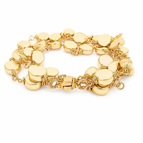 REJECTED HEARTS CLUB What Golds Around Comes Around Coin Bracelet - Gold