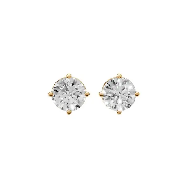 AYA FINE JEWELRY Timeless 2.81 Cwt Round Brilliant Diamond Stud Earrings In 14k Gold - Yellow