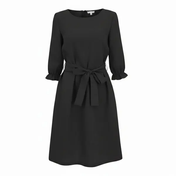 LEMUSE Stonewashed Linen Dress With Tie Belt