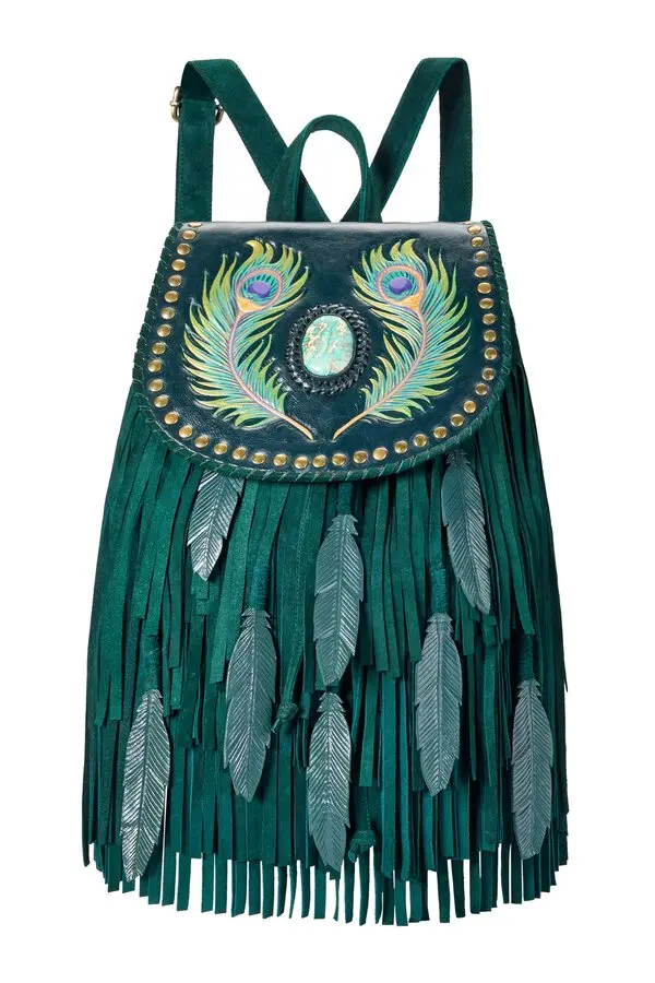 JODI LEE Garden Of Eden Backpack Jade - Green