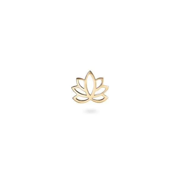 ZOHREH Lotus Flower Flat Back Earring 9k