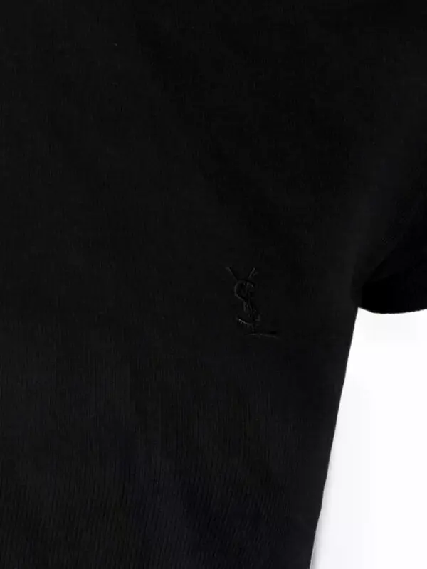 Saint Laurent Cassandre Embroidered T-shirt