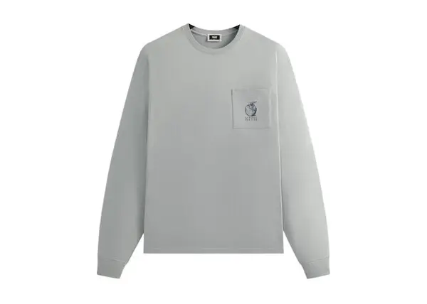 Kith Kin Universal Apple Long Sleeve Tee Shirt - Mist