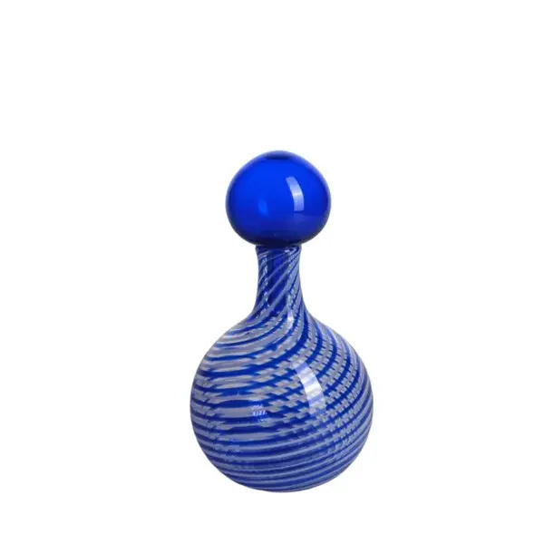 MARLETH Blue / White Con Il Collo Hand-blown Glass Decanter – Blue Filigrana Art Glass