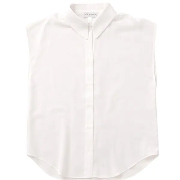 BEL CASHMERE Flavia Silk Blouse - White