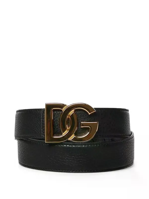 Dolce & Gabbana Dg Logo Leather Belt