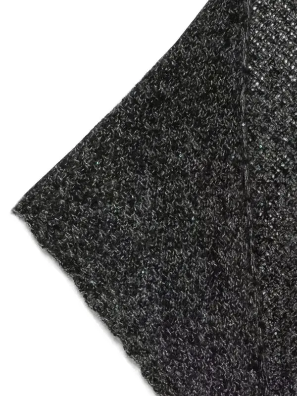 Faliero Sarti Risia Sequin-embellished Triangular Scarf