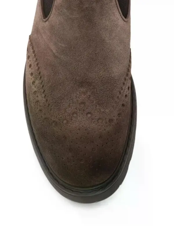 DOUCAL'S Brogue-detail Chelsea Boots