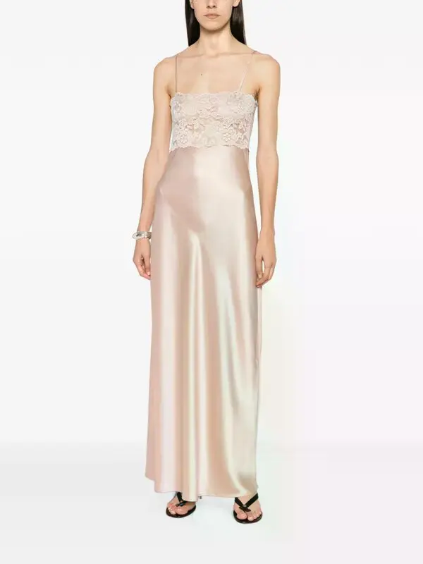 AYA MUSE Myra Lace-panel Maxi Dress