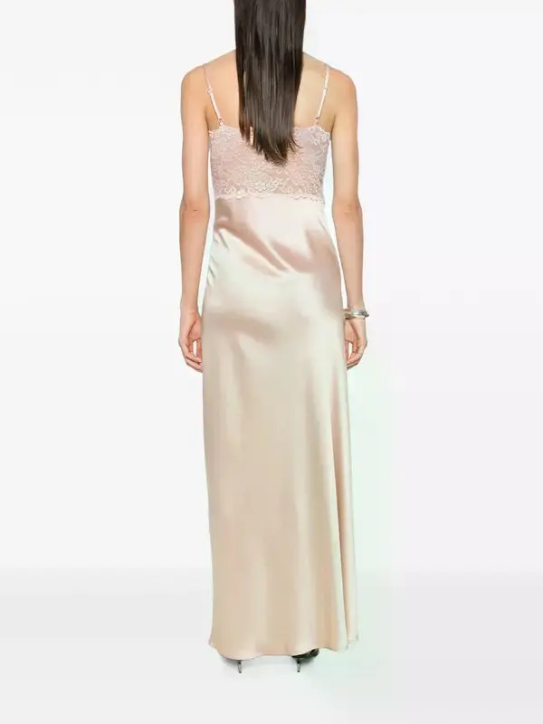 AYA MUSE Myra Lace-panel Maxi Dress