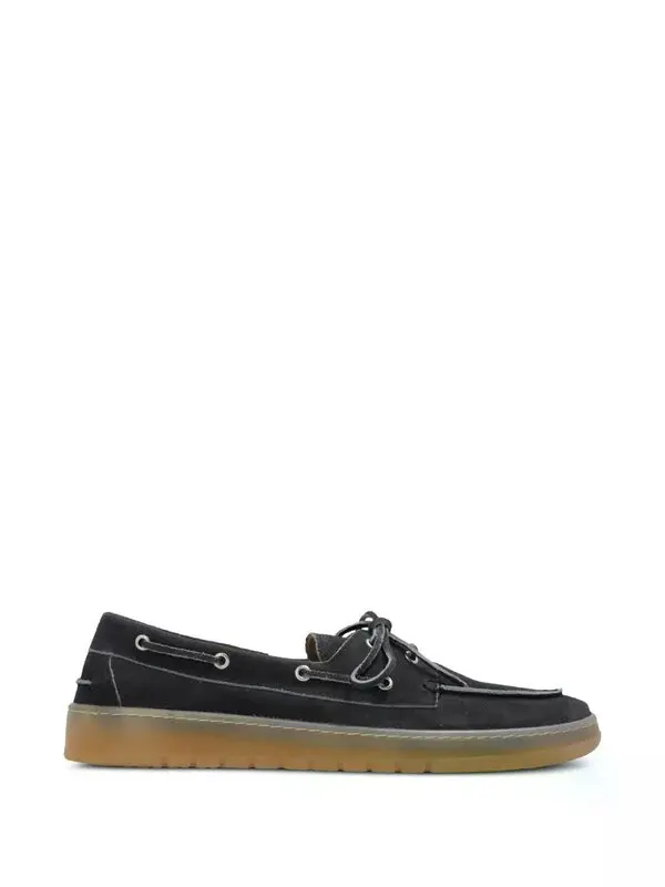 POSA Boat Brushed-suede Boat Shoes