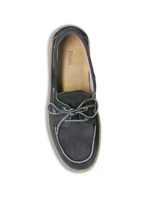 POSA Boat Brushed-suede Boat Shoes