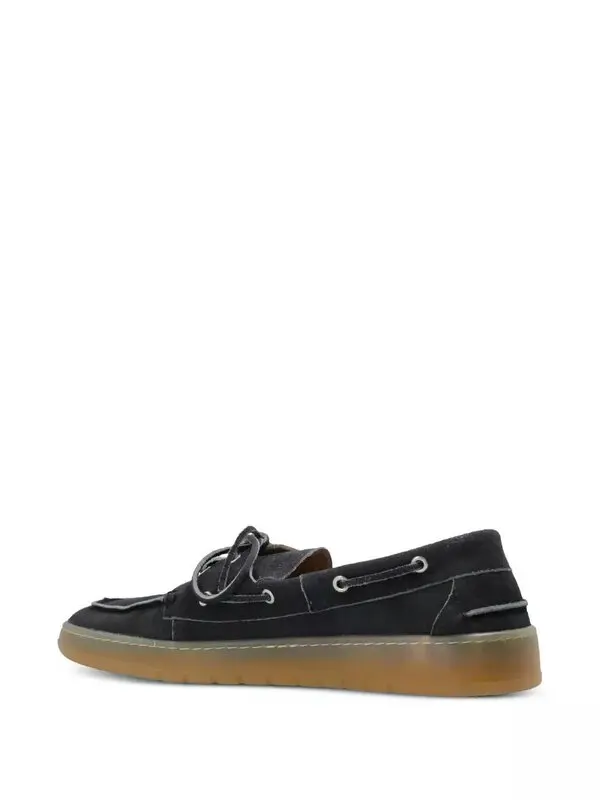 POSA Boat Brushed-suede Boat Shoes
