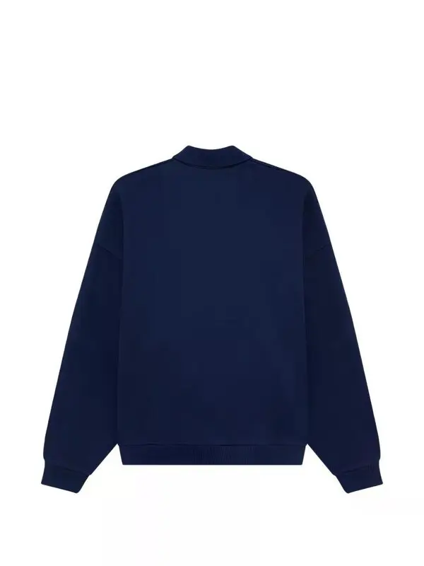 AUTRY Logo-print Polo-collar Sweatshirt