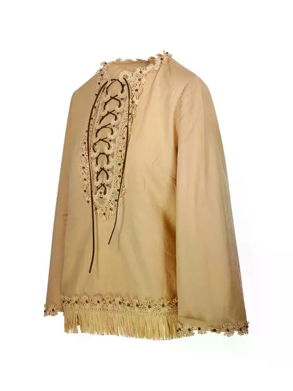 Zimmermann Mahon Lace-up Tunic Top