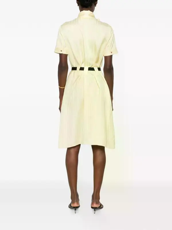 Versace Greca-jacquard Midi Shirt Dress
