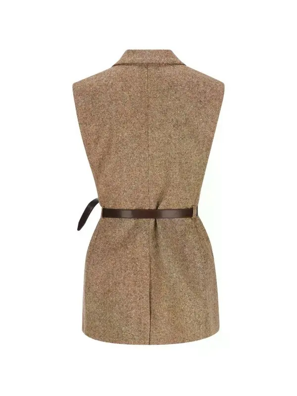 Brunello Cucinelli Belted Double-breasted Waistcoat