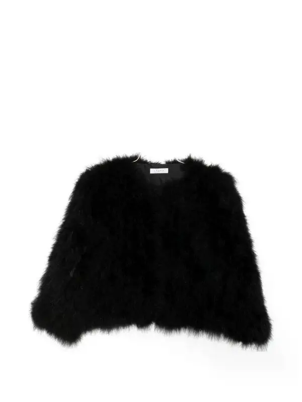 LISKA Marabou-feather Jacket