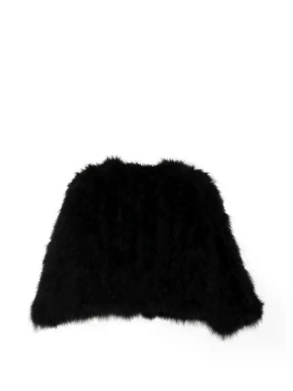 LISKA Marabou-feather Jacket