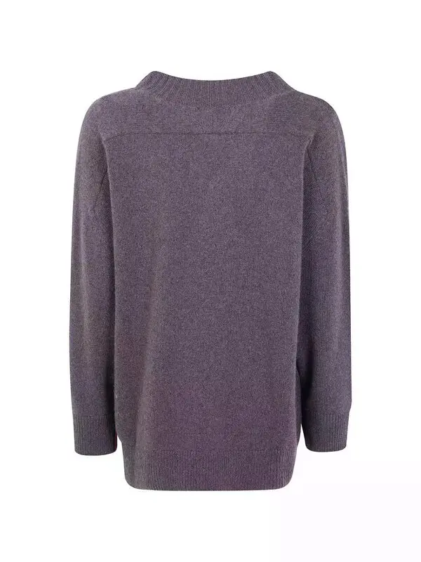 Liviana Conti V-neck Long-sleeved Sweater
