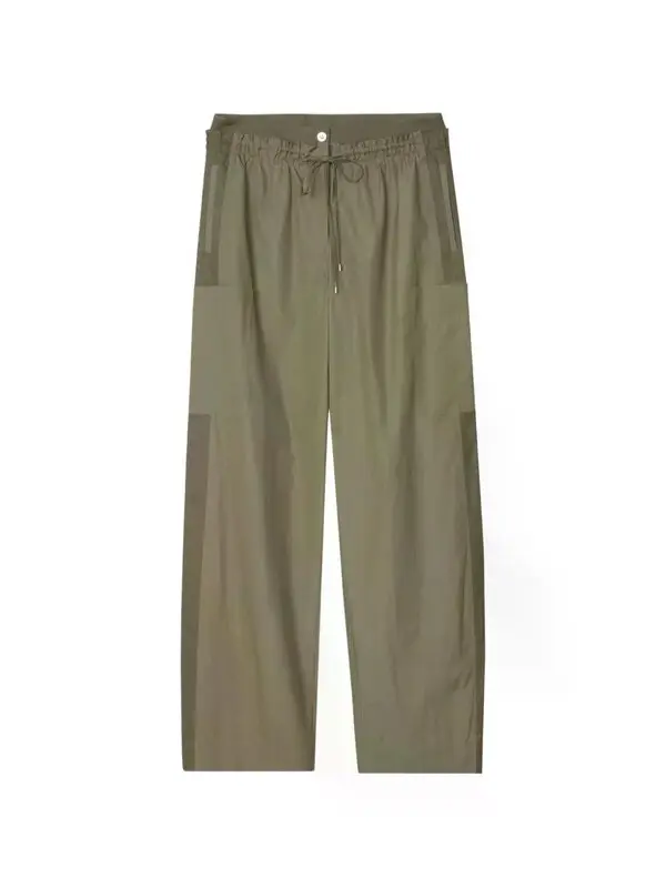 3.1 Phillip Lim Double-waistband Poplin Trousers - Green