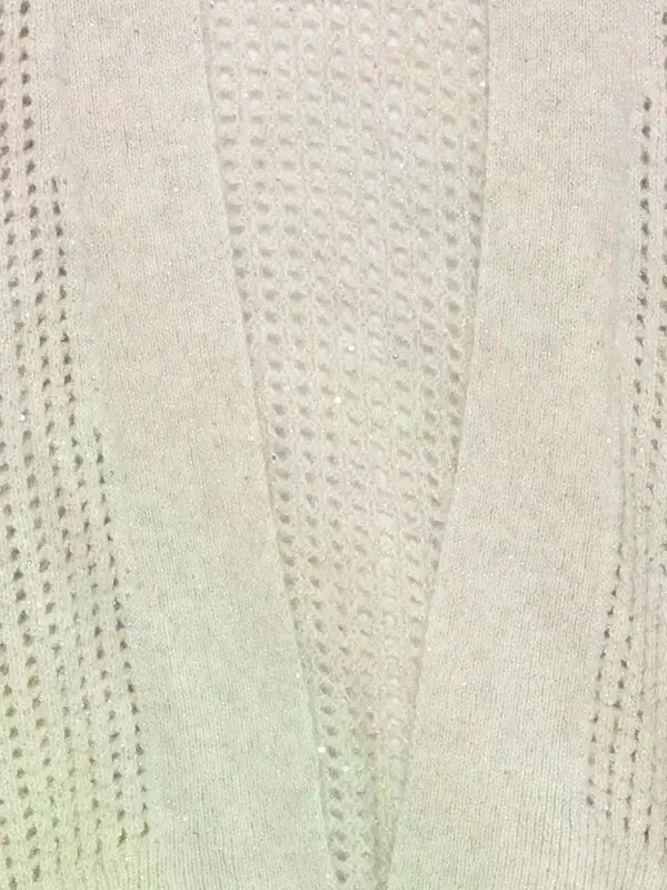 Peserico Sequin-embellished Open-knit Cardigan