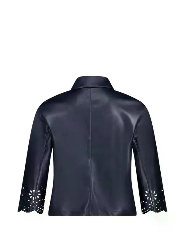 BETTY BARCLAY Classic-collar Perforated-detail Jacket