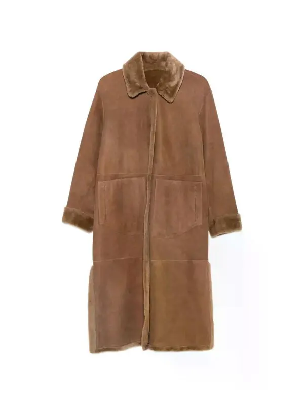 MANZONI 24 Long Sleeve Shearling Coat